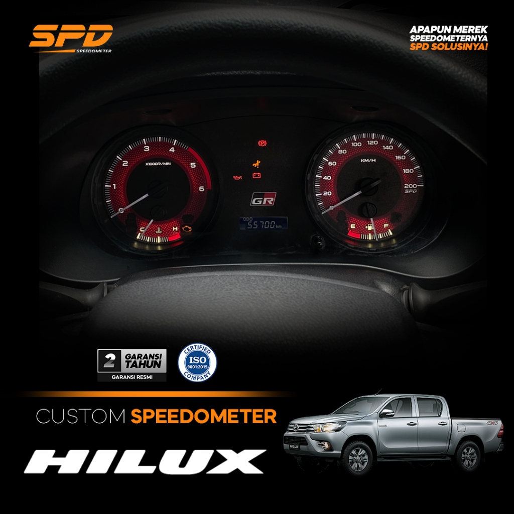 Jual PANEL SPEEDOMETER CUSTOM TOYOTA HILUX REVO GARANSI 1 TAHUN - SPD ...