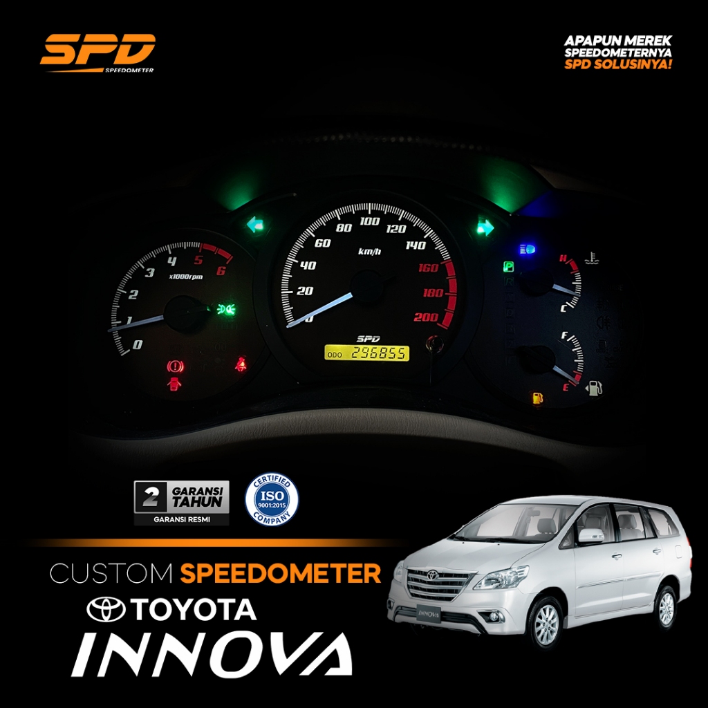 Jual PANEL SPEEDOMETER CUSTOM TOYOTA INNOVA BENSIN MANUAL TYPE G/INNOVA ...