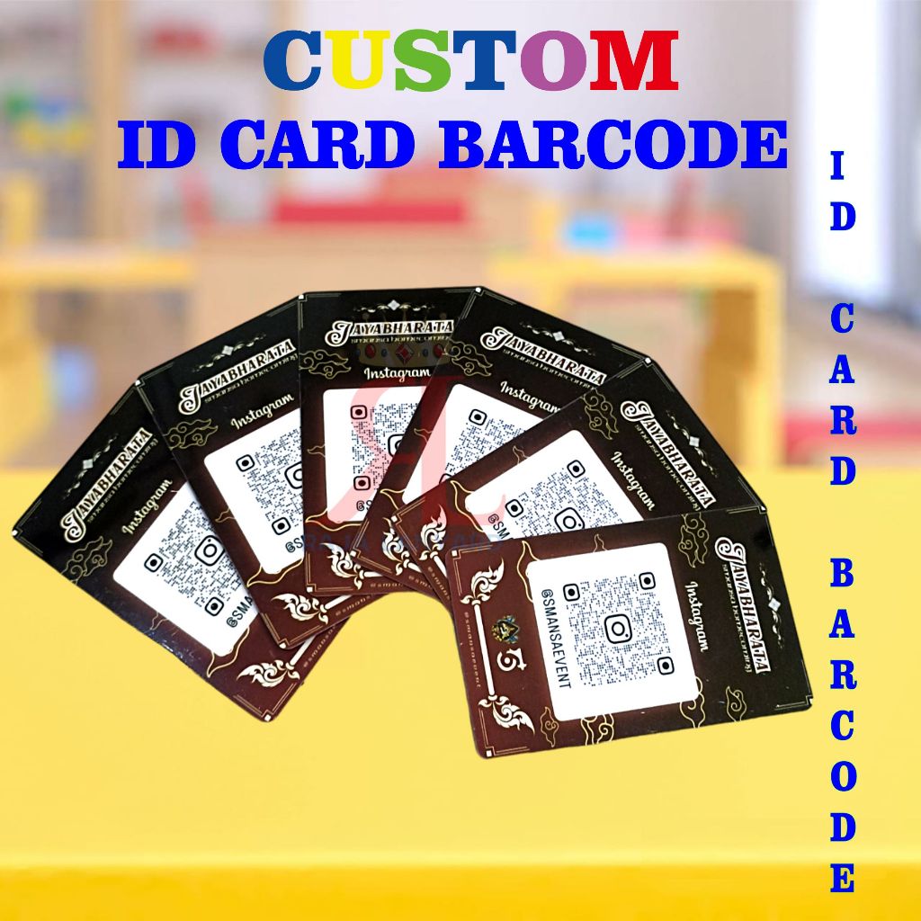 Jual CUSTOM ID CARD BARCODE KETEBALAN 0,09mm TAHAN AIR/KARTU MEMBER ...