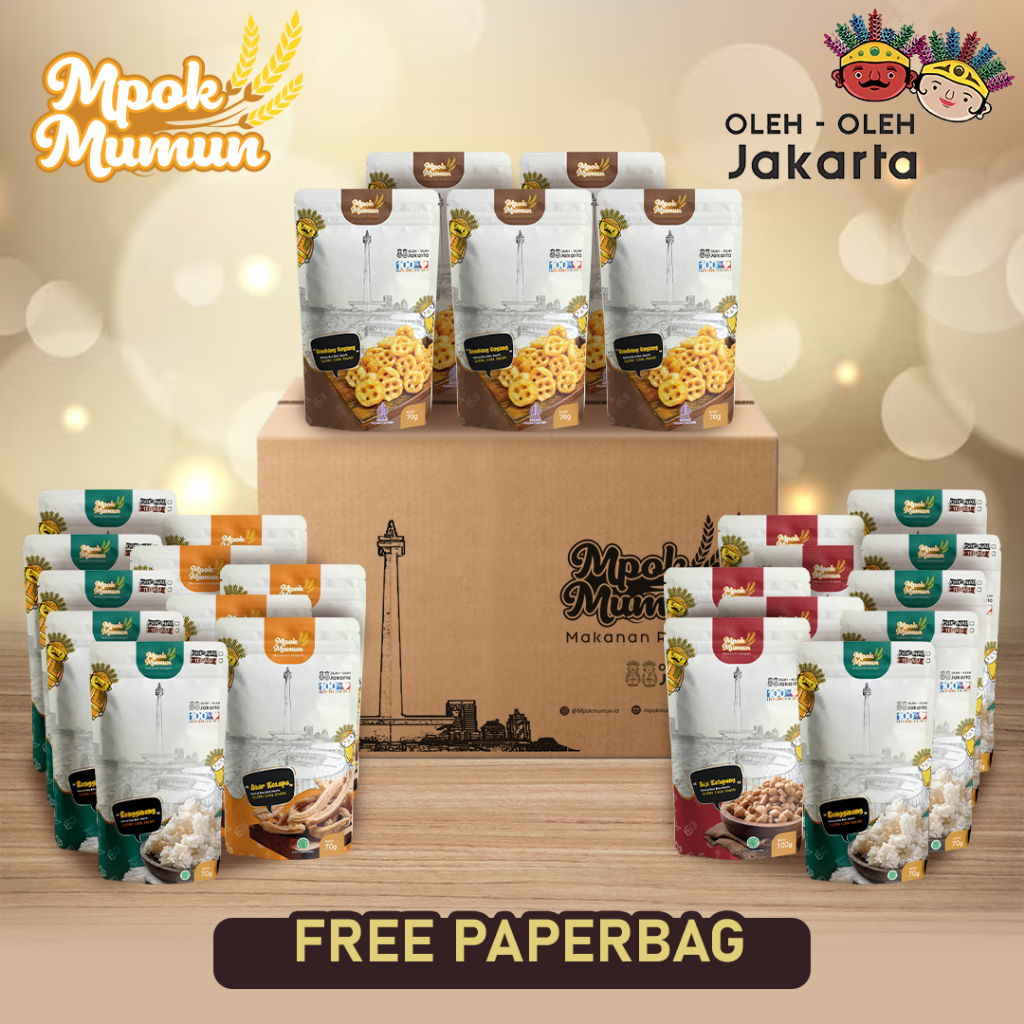 Jual PAKET OLEH OLEH JAKARTA MPOK MUMUN ISI 25 - Akar kelapa/ Biji ...