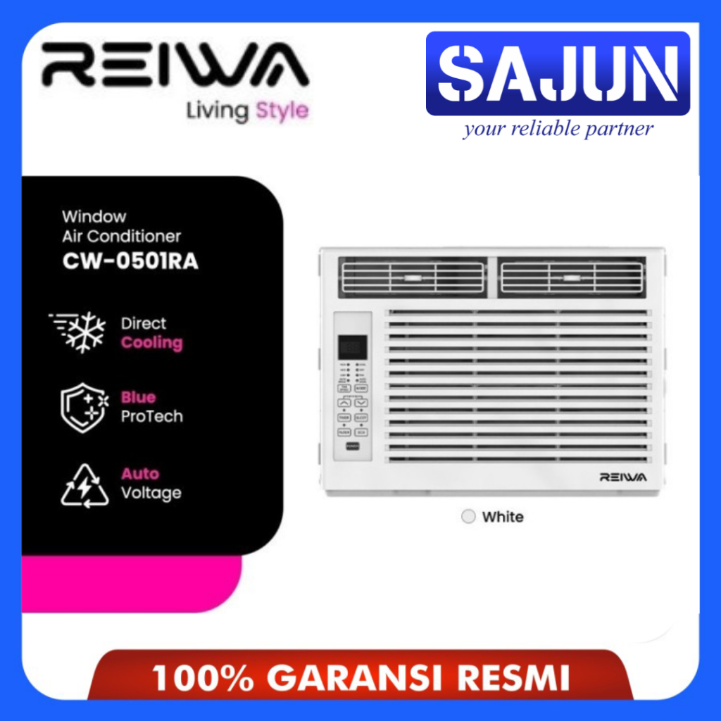Jual REIWA AC Window Low 1/2 PK CW-0501RA / 1 PK CW-0901RA | Shopee ...