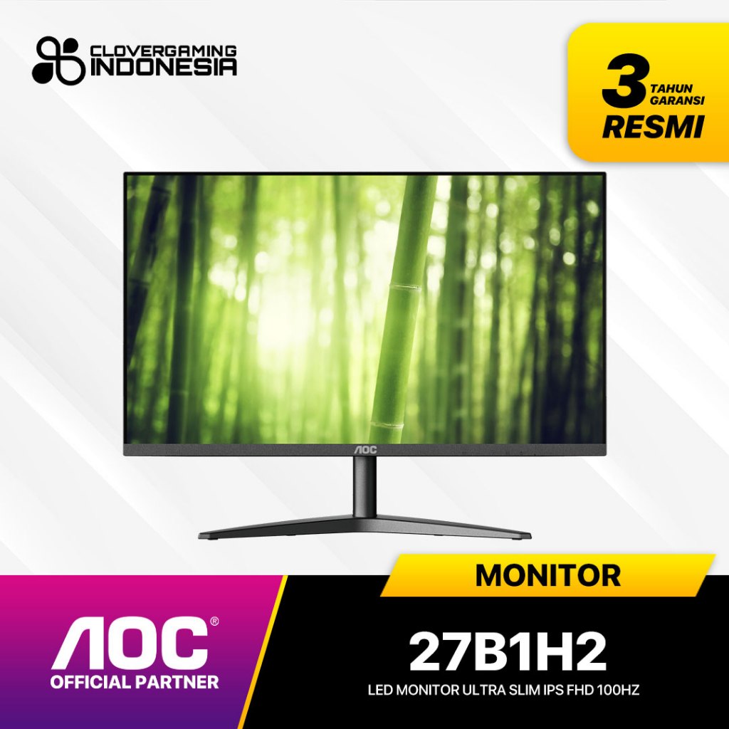 Jual AOC 27B1H2 27" Inch LED Monitor Ultra Slim IPS FHD 100Hz HDMI ...