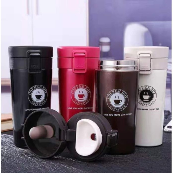 Jual Thermos Kecil Mini Termos kopi Stainless Steel Vacum Tumbler 380ml | Shopee Indonesia