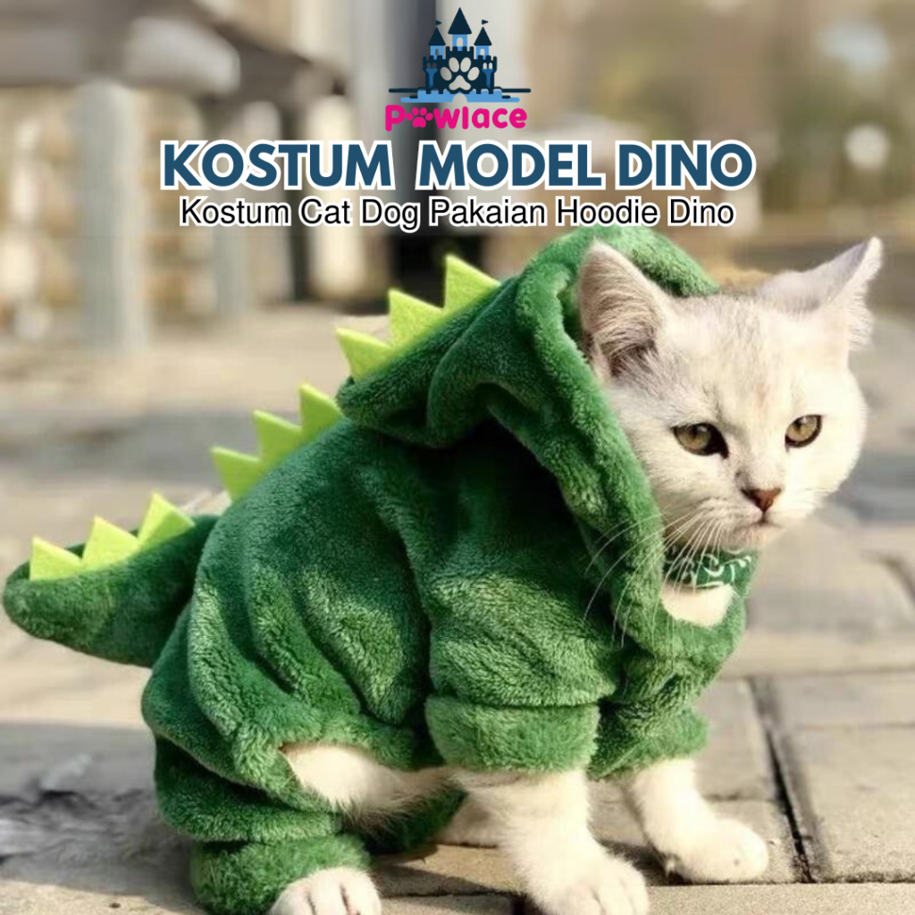 Jual Baju Kostum Kucing Anjing Model Dinosaurus - Baju Hoodie Pakaian ...