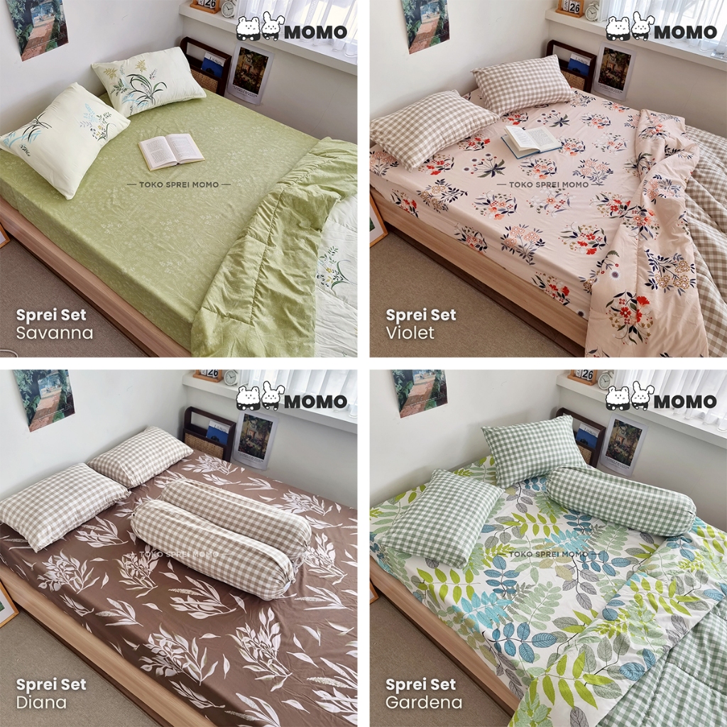 Jual Sprei Motif Bunga Seri 2 Ukuran 160, 180, 200 x 200 - Microtex ...