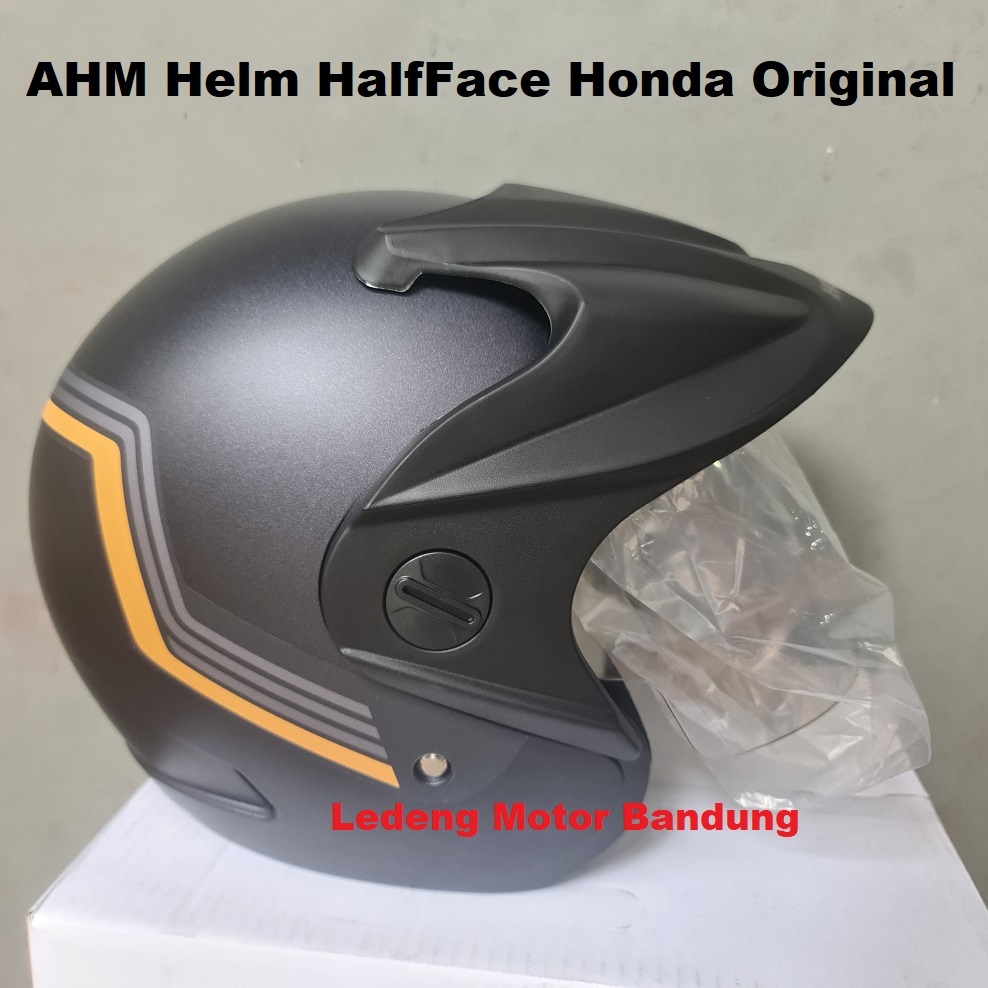 Jual AHM Helm Half Face Honda Helmet Blue V2 87100-HFL-SL | Shopee Indonesia