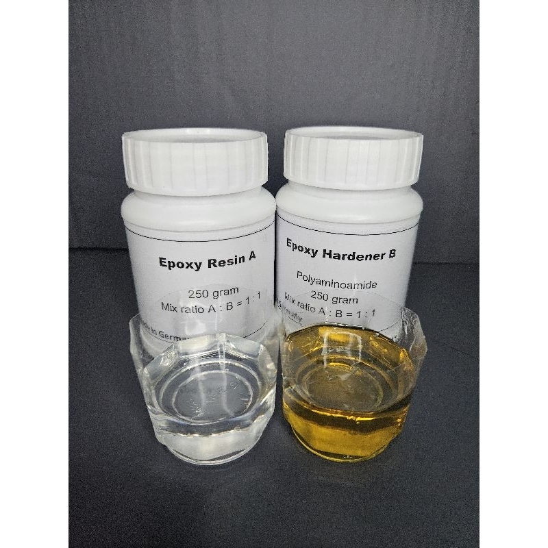 Jual Lem Epoxy Resin 1set , 2 komponen Adhesive : 250gram Epoxy Resin ...