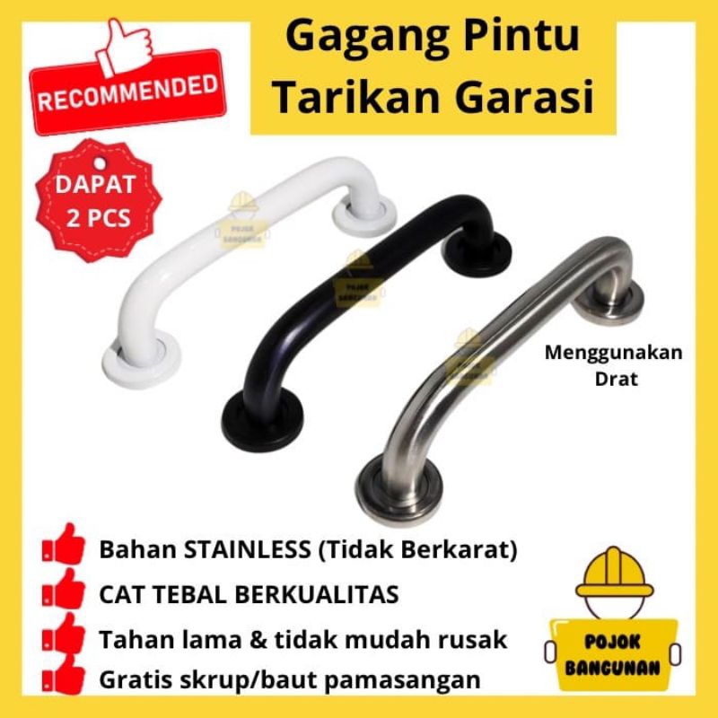 Jual PULL HANDLE STAINLESS STEEL TARIKAN PINTU GARASI ALUMUNIUM KAYU ...