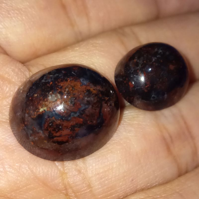 Jual Natural Batu Akik Badar Besi Corak Batik Unik 2 Pcs | Shopee Indonesia