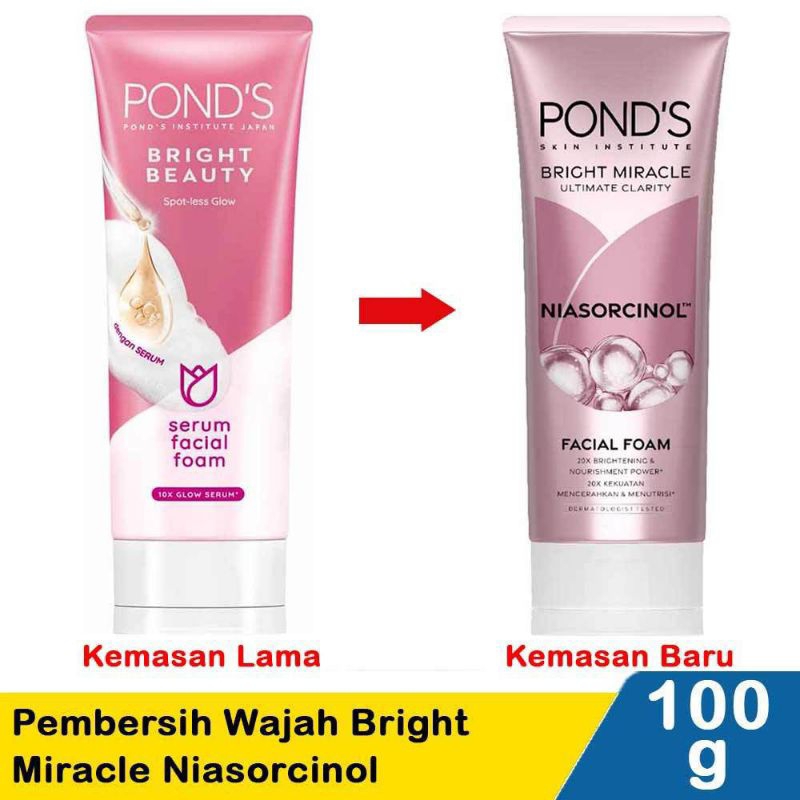 Jual ponds bright serum beauty day cream 20g dan 40g kemasan Lama dan ...