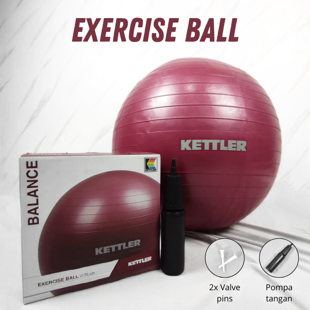 Jual Gym Ball KETTLER Original Bola Gym Pilates, Yoga, Bola Senam Hamil ...