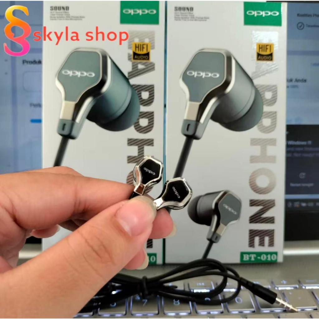Jual Headset Oppo 100% Xtra Bass HI-FI SOUND EFFECT Clear Human Voice ...