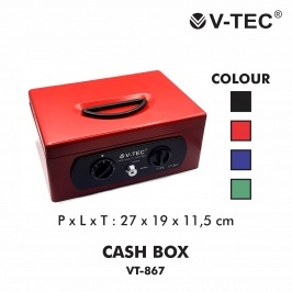 Jual V-TEC Cash Box VT-867 Brankas Money Box / Penyimpanan Uang | Shopee Indonesia