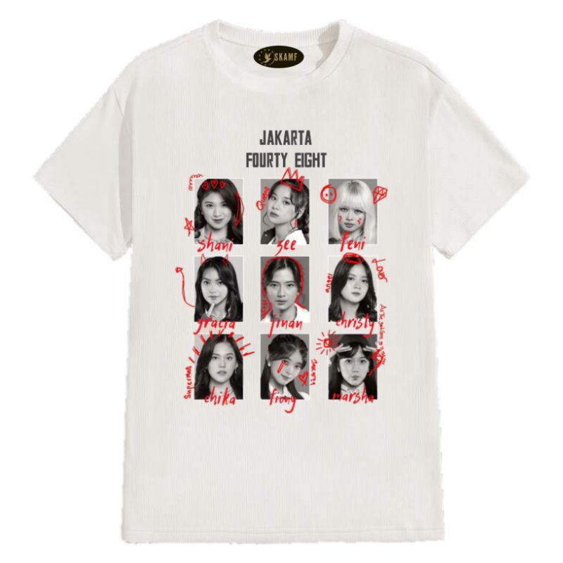 Jual KAOS VINTAGE JKT 48 - HIGH FIVE TOGETHER | T-SHIRT DEWASA HITAM ...