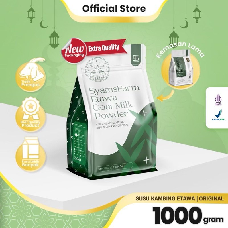 Jual PREMIUM susu kambing etawa bubuk syams pure murni | Shopee Indonesia