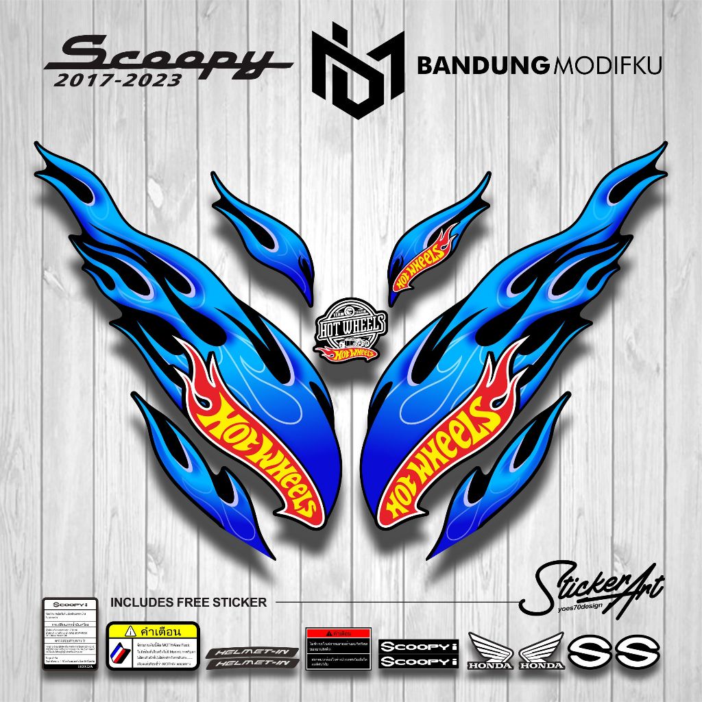 Jual STRIPING ALL SCOOPY 2017-2023 / MOTIF 1 / STIKER / STICKER SCOOPY ...