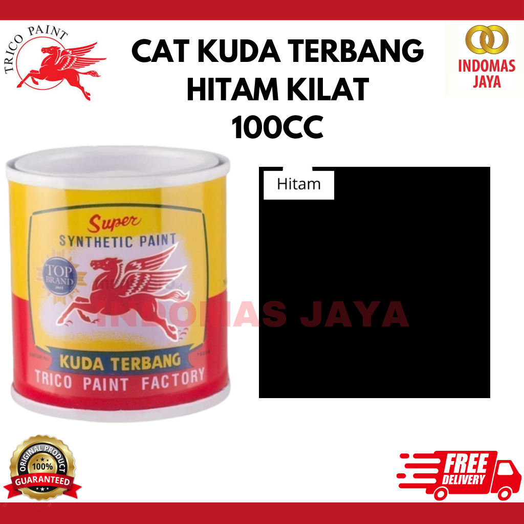 Jual CAT BESI DAN KAYU KUDA TERBANG 0,1LITER HITAM | Shopee Indonesia