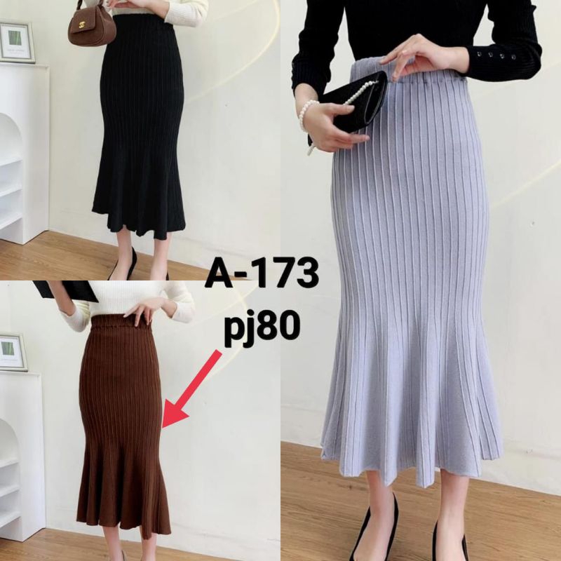 Jual Rok Knit Skirt Rajut Import, Rok Rajut Premium Korean Style ...