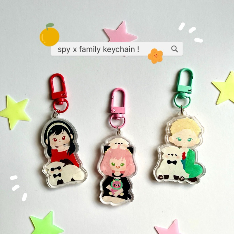 Jual Spy x Family Inspired Keychain Anya Loid Yor Forger Gantungan ...