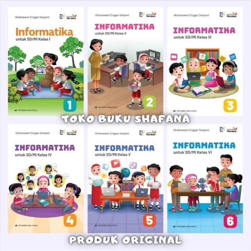 Jual BUKU INFORMATIKA KELAS 1 2 3 4 5 6 SD/MI ERLANGGA KURIKULUM MERDEKA ORIGINAL | Shopee Indonesia