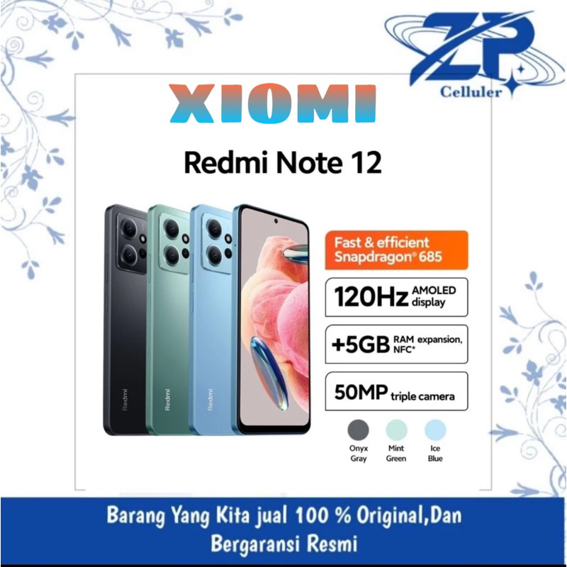 Jual XIOMI REDMI NOTE 12 SERIES RAM 4GB/ROM 128GB GARANSI RESMI,XIOMI ...