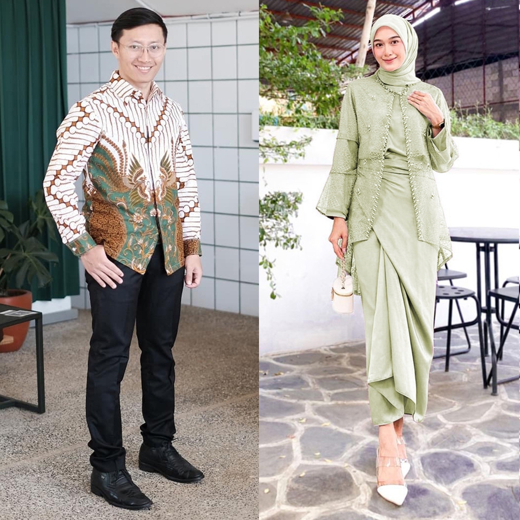 Jual AZKANA BATIK SPESIAL FURING - BATIK COUPLE KEBAYA MODERN ONESET ...