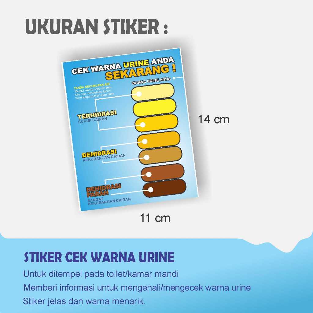 Jual STIKER untuk CEK WARNA URINE | Shopee Indonesia