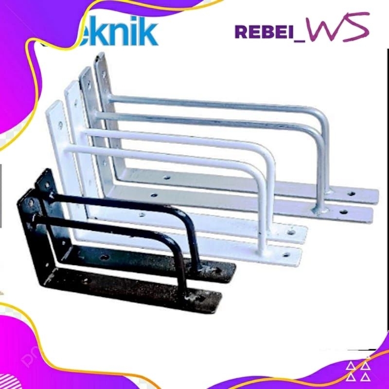 Jual Besi Siku Ambalan Rak Dinding || Penyangga Rak DInding Bahan Kokoh ...