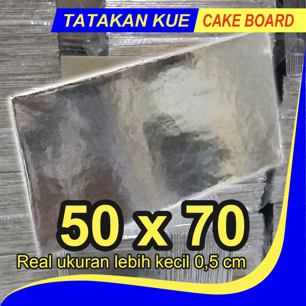Jual Tatakan Kue 50x70 / 70x50 / ± 6 mm / Cake Board / Alas Kue Ulang ...
