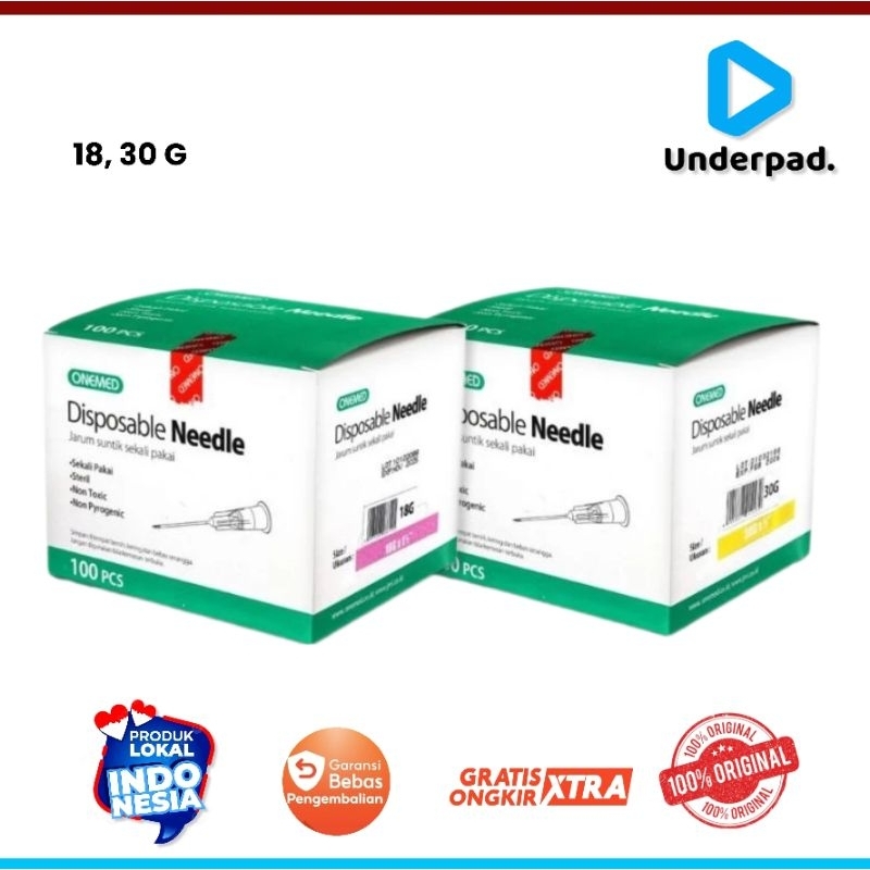 Jual Needle Disposable 18G / 30G Jarum Suntik / Box | Shopee Indonesia