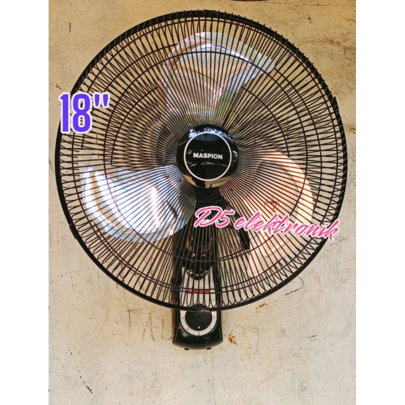 Jual kipas angin dinding wall fan Maspion Besi hitam 18 inchi (kirim ...