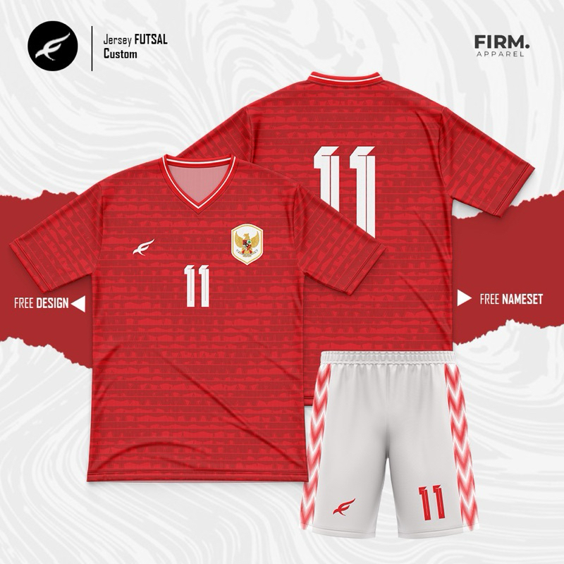 Jual JERSEY CUSTOM TIMNAS INDONESIA FREE NAMSET LOGO DAN SPONSOR BISA ...