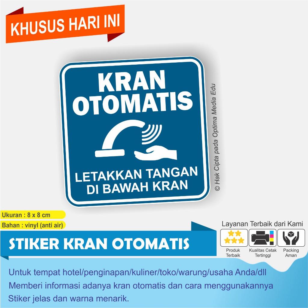 Jual CETAK STIKER KRAN/KERAN OTOMATIS/TOUCHLESS | Shopee Indonesia