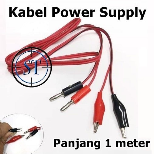 Jual Kabel Alligator Clip to Banana @1M Plug Test Lead Probes ...