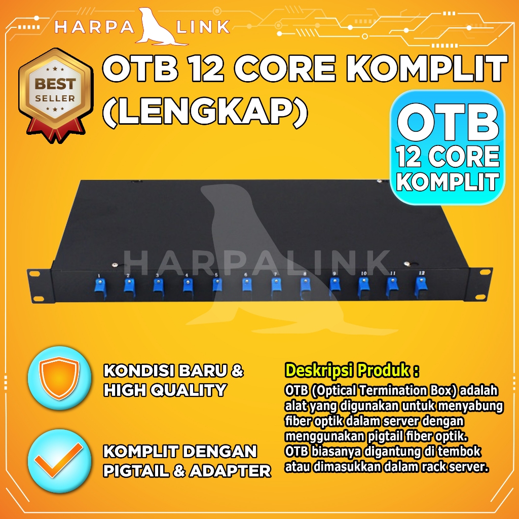 Jual OTB 12 Core Lengkap SC Pigtail / Fiber Optic Mini OTB 12 Core SC ...