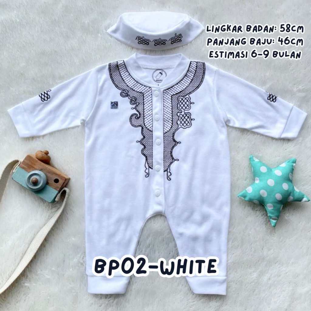 Jual romper koko bayi 0 12 6 bulan jumper koko free peci anak laki laki ...