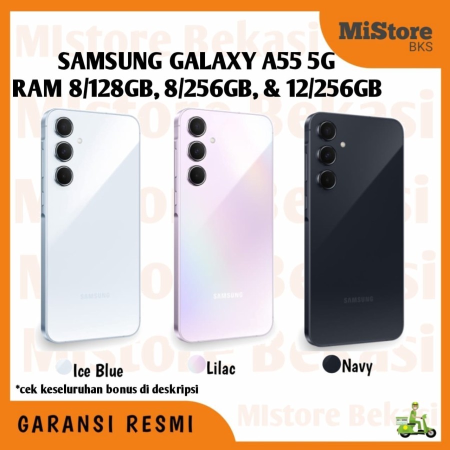 Jual SAMSUNG GALAXY A55 5G RAM 8/128GB, 8/256GB, & 12/256GB - GARANSI ...