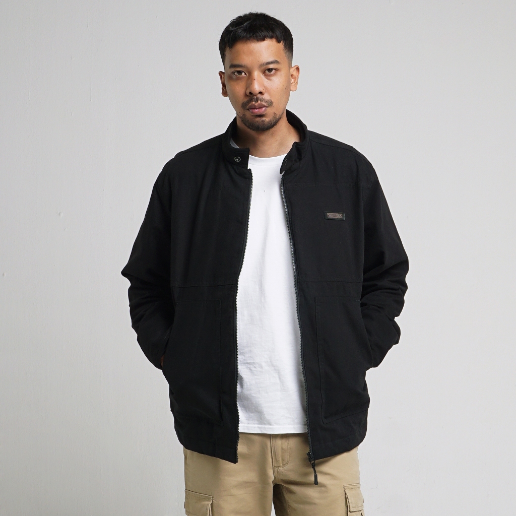Jual MGEE Jaket Harrington Hitam Tebal Pria Jacket M.GEE Original COSTA ...