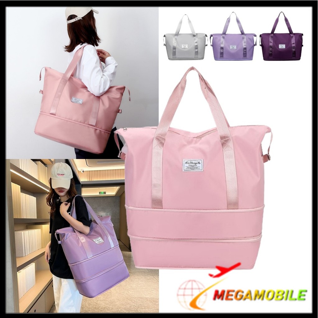 Jual MM - Tas Travel Lipat Motif Besar 3 Tingkat Foldable Travel Bag ...
