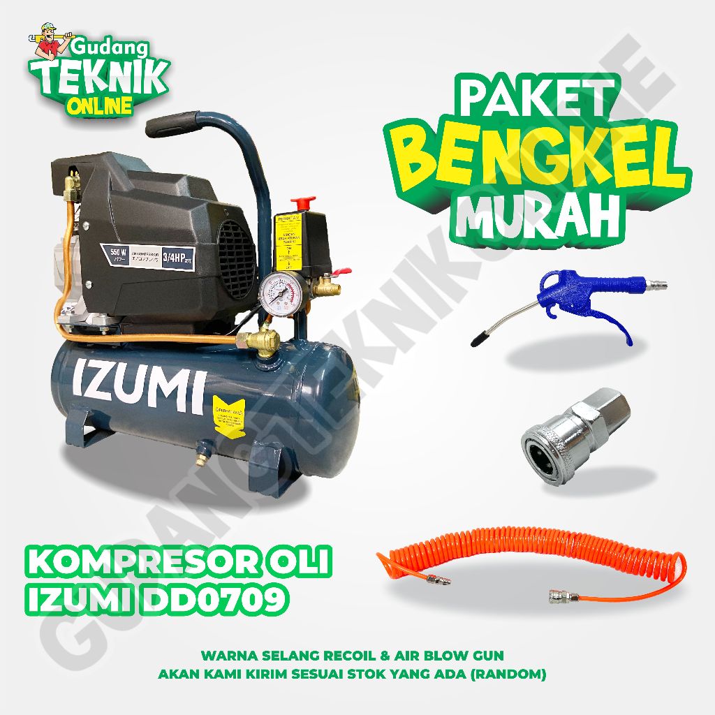 Jual Kompresor Angin 1Hp Kapasitas 24 Liter DD1024 IZUMI / Air ...