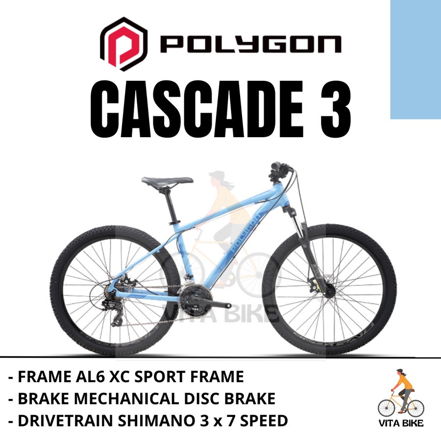 Jual SEPEDA MTB / SEPEDA GUNUNG 27.5 inch POLYGON CASCADE 3 BARU GARANSI RESMI | Shopee Indonesia
