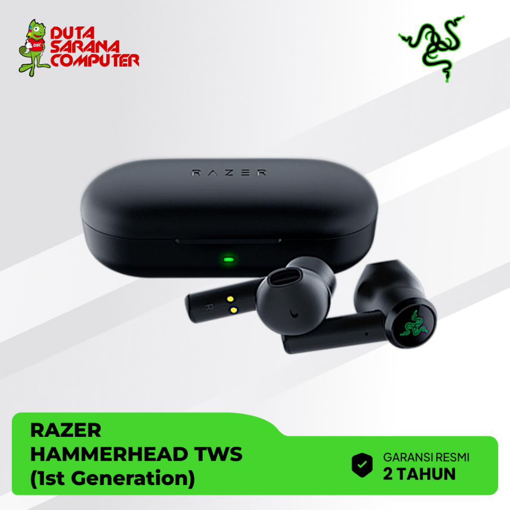 Jual Razer Headset Hammerhead True Wireless Black Headset Razer 100% ...