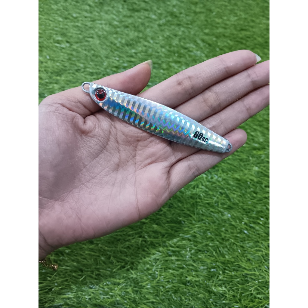 Jual UMPAN METAL JIG HYDROCYNUS TELUM SILVER COLOR 40 60 80 GRAM JIGGING DAN JIG CAST | Shopee ...