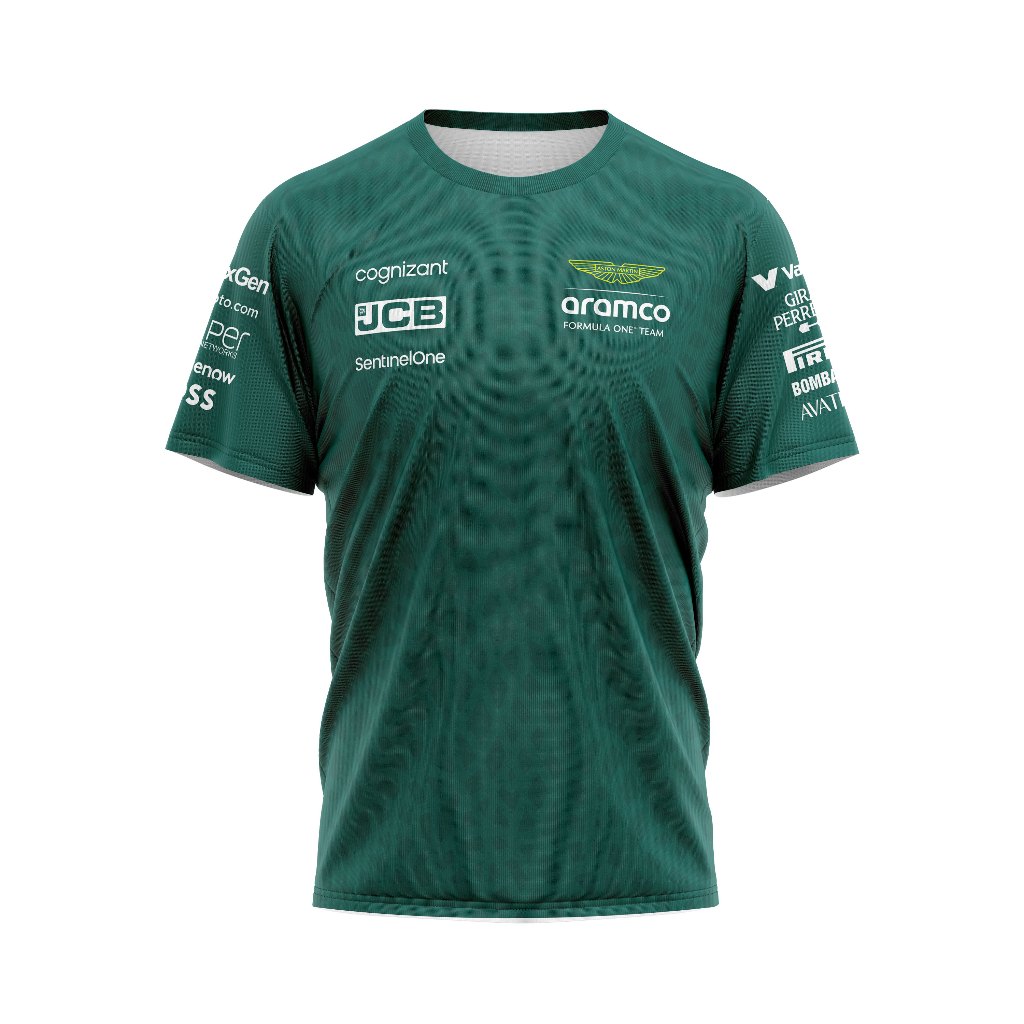Jual Baju Kaos Tshirt Pria Jersey Balap F1 2024 Aston Martin Ver2 Full ...