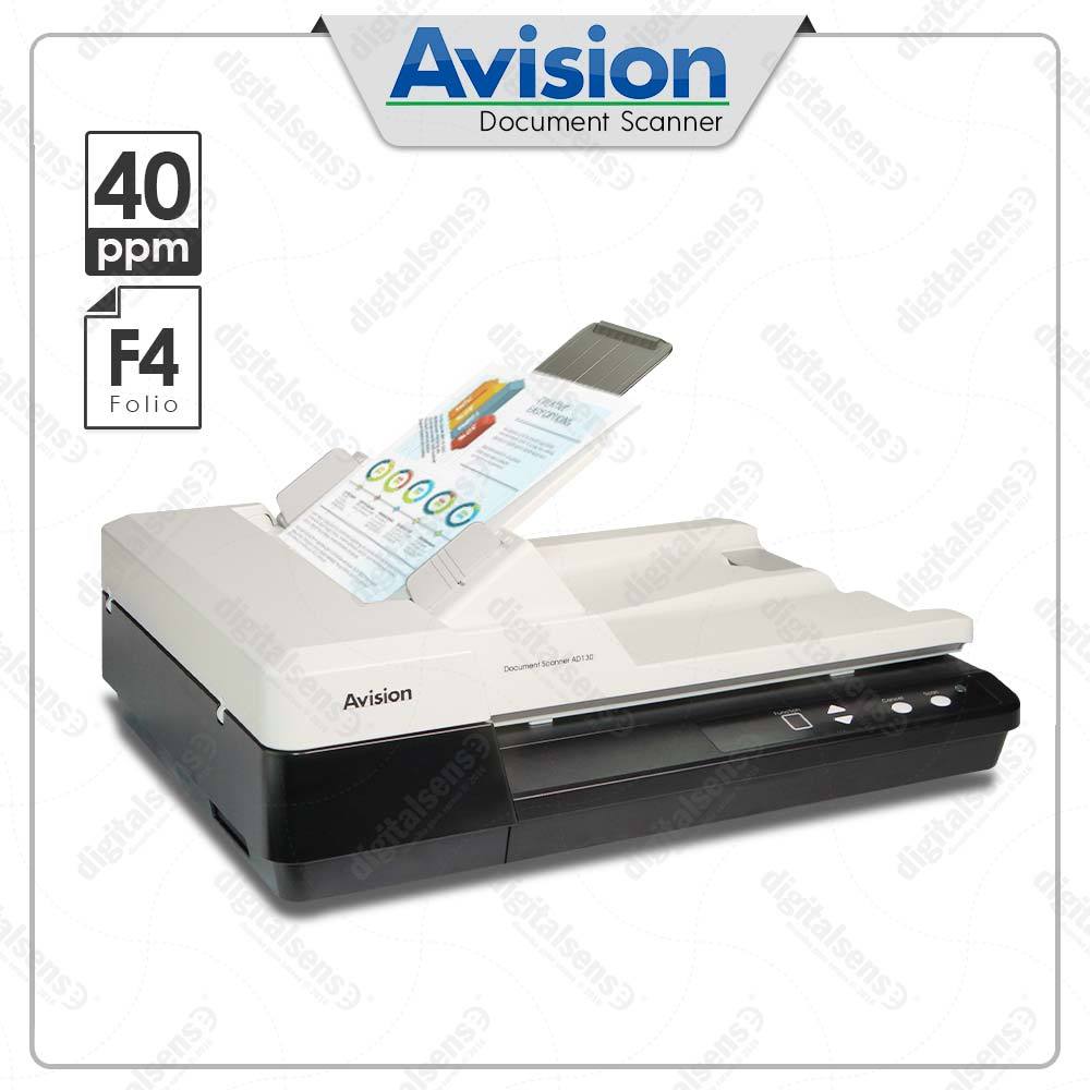 Jual Scanner Avision AD130 - Flatbed+ADF- 30 PPM- A4/F4/Legal/Folio ...