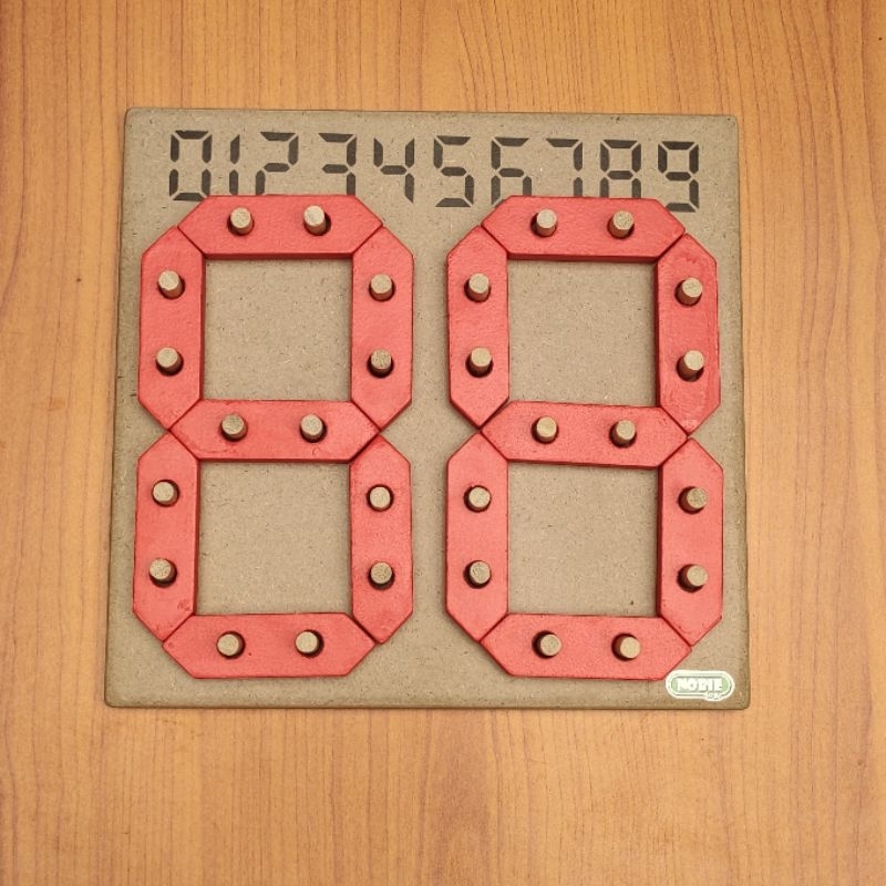 Jual Nobie Angka Digital 2 Digit (MAINAN KAYU EDUKASI) | Shopee Indonesia