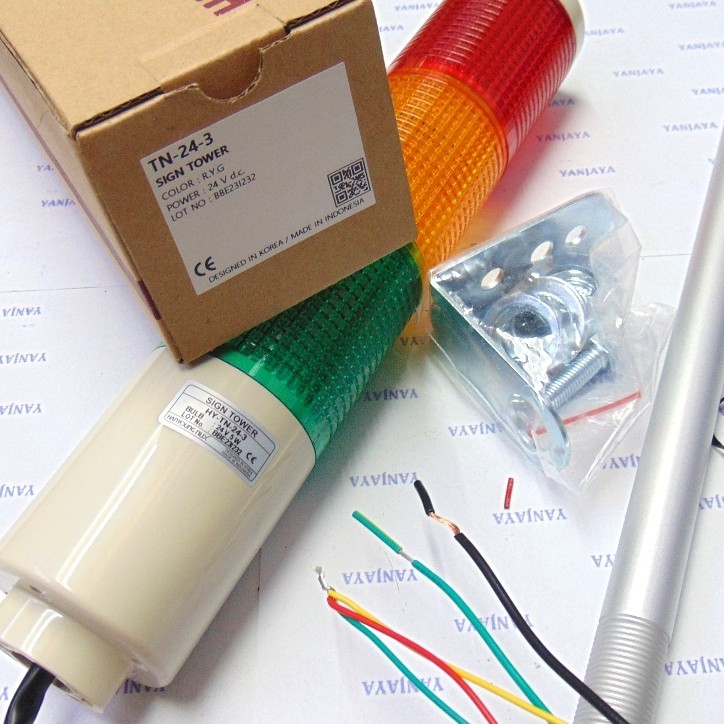 Jual SIGN TOWER HY-TN-24-3 24VDC HANYOUNG/LAMPU TOWER LIGHT 3 LAMPU ...