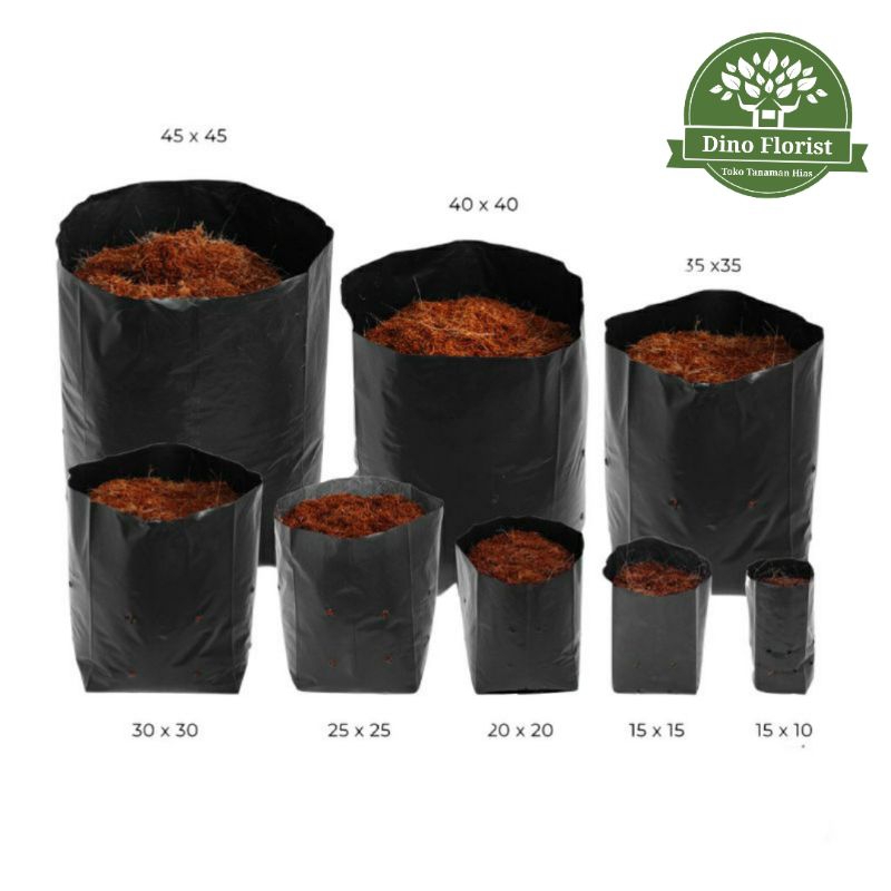 Jual Plastick Polybag Ecer Untuk Tanaman Hias / Bibit Buah - Berbagai ...