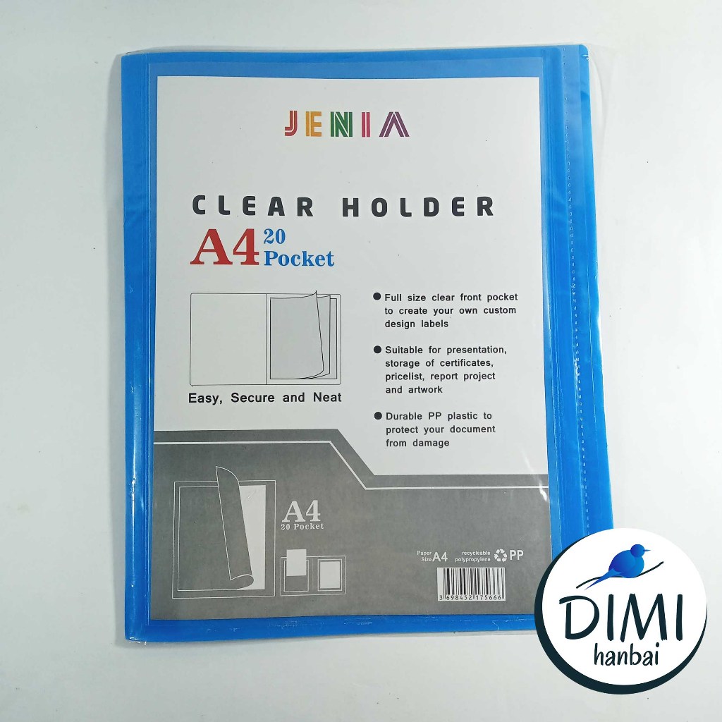 Jual [DIMI] Map Clear Holder Document Keeper Display Book A4 Isi 20 ...