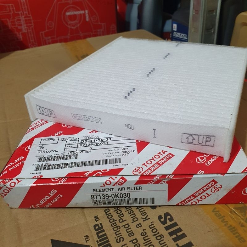 Jual FILTER AC / KABIN TOYOTA KIJANG INNOVA ORIGINAL 100% 87139 -0k030 ...